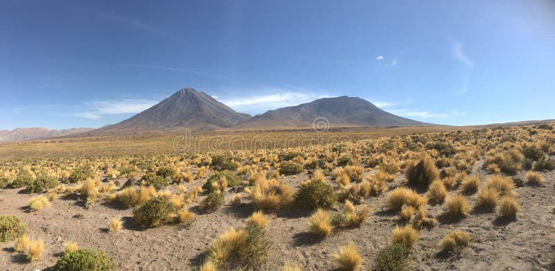 Landscape in Atacama Desert Chile Stock Image - Image of chile, valley ...