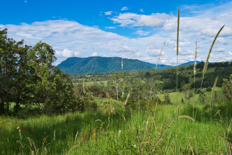 Landscape in Australian Hinterland Stock Photo - Image of cloud ...