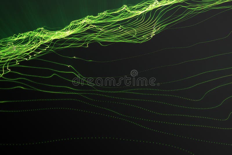 Landscape Background. Cyberspace Landscape Grid. 3d Technology Stock ...