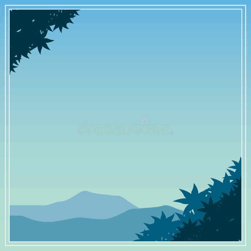 Landscape Background Design Stock Vector - Illustration of natural ...