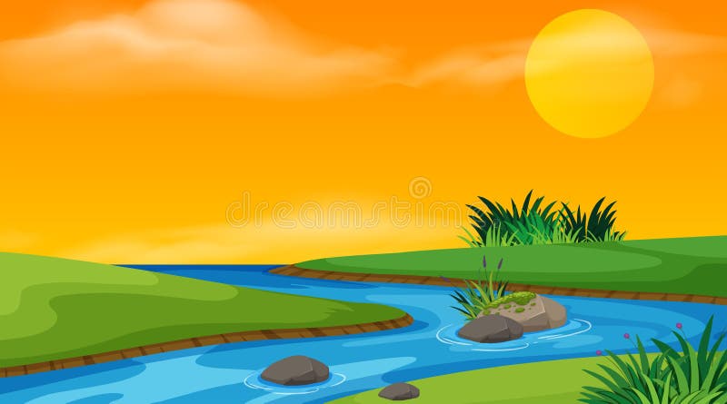 Cartoon Landscape Stream Stock Illustrations – 1,853 Cartoon Landscape ...