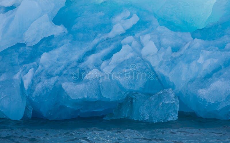 Blue Glacial Ice Picture. Image: 90717114