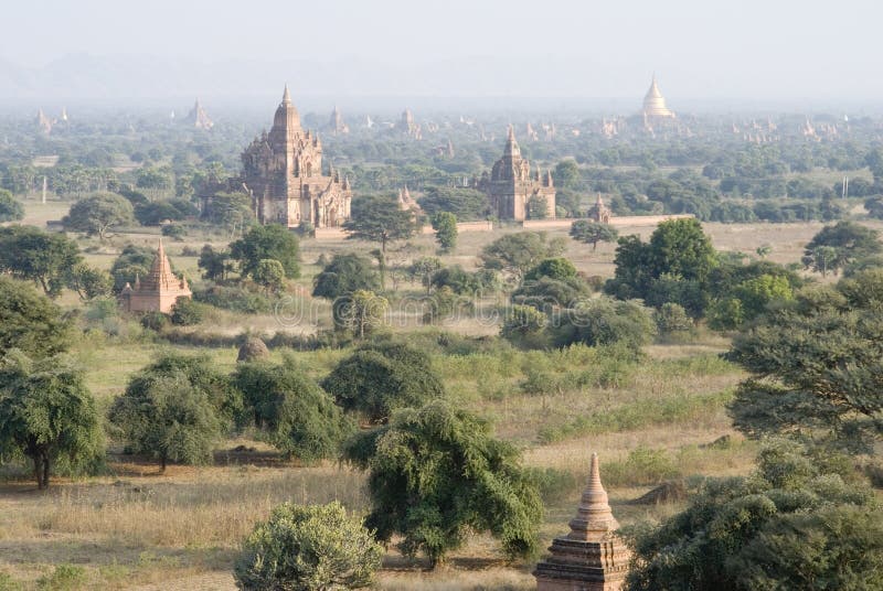 Landscape in bagan area stock image. Image of tree, bagan - 5718745