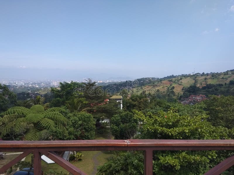 Landscape of Bandung City from Lembang, West Java 2018 Stock Image ...