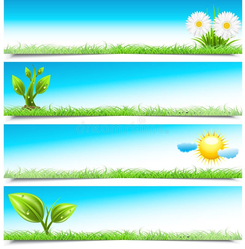 Landscape banners stock vector. Illustration of placard - 37474794