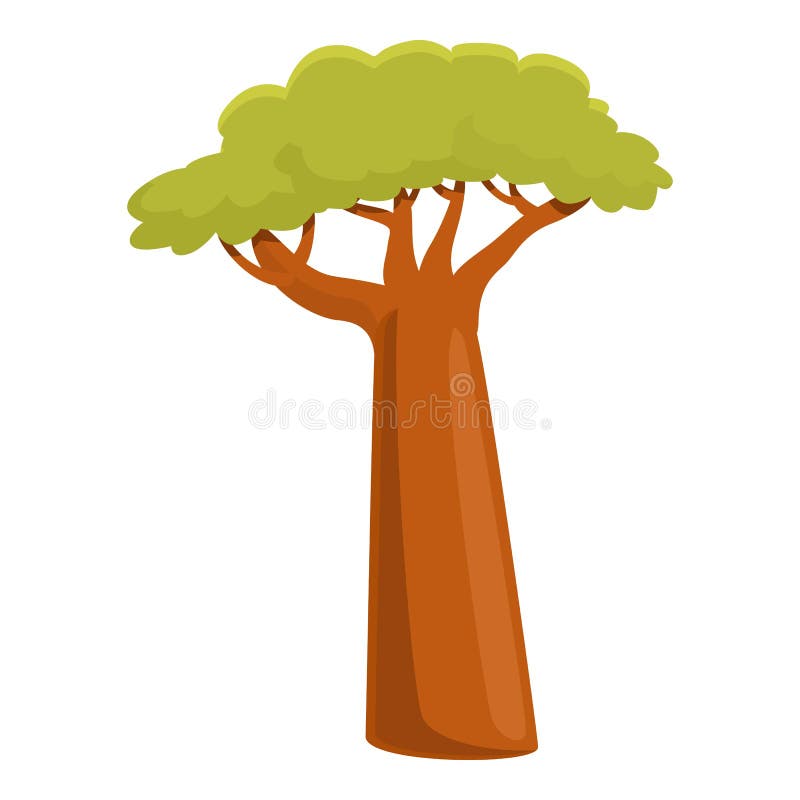 Baobab Tree Icon Cartoon Stock Illustrations – 584 Baobab Tree Icon ...