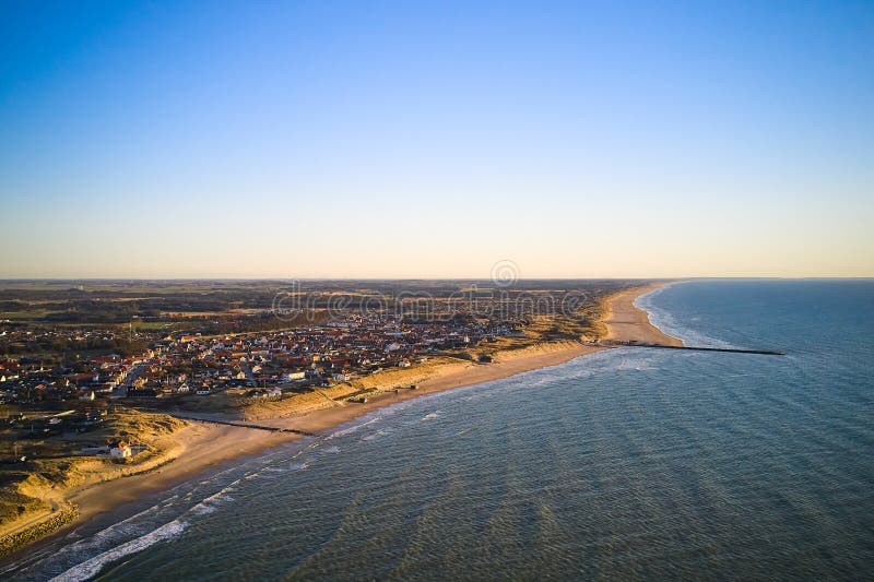 Landscape of Beach in Denmark Stock Image - Image of tourist, landmark ...