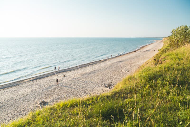 Landscape of Beautiful Baltic Sea Coast. Stock Image - Image of coast ...