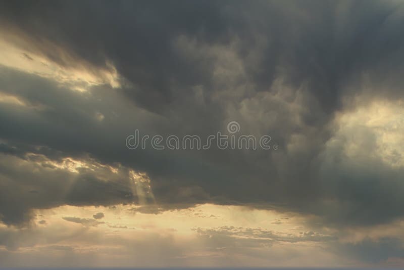 Beautiful Overcast Sky Landscape Stock Image - Image of nature, sunset ...