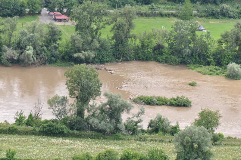 Mures river landscape stock image. Image of plants, spring - 53709953