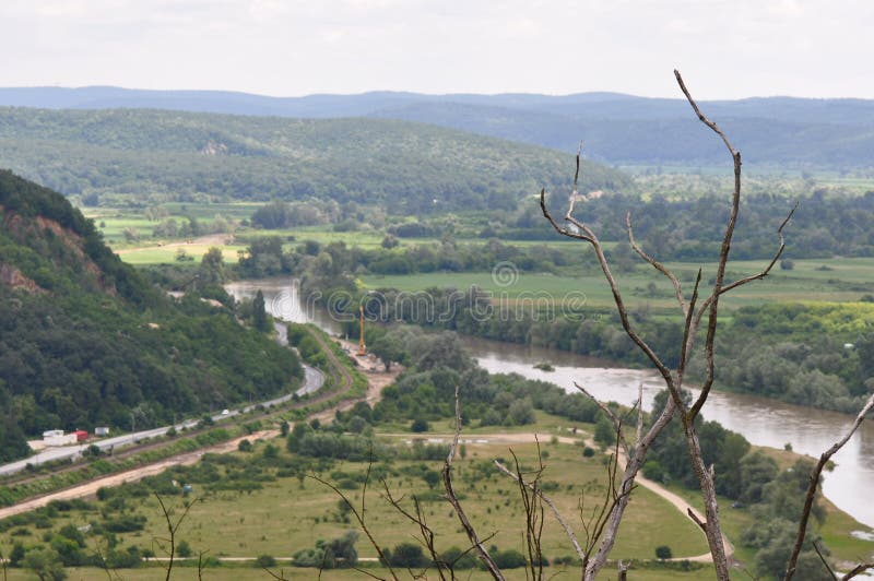Mures river landscape stock image. Image of plants, spring - 53709953