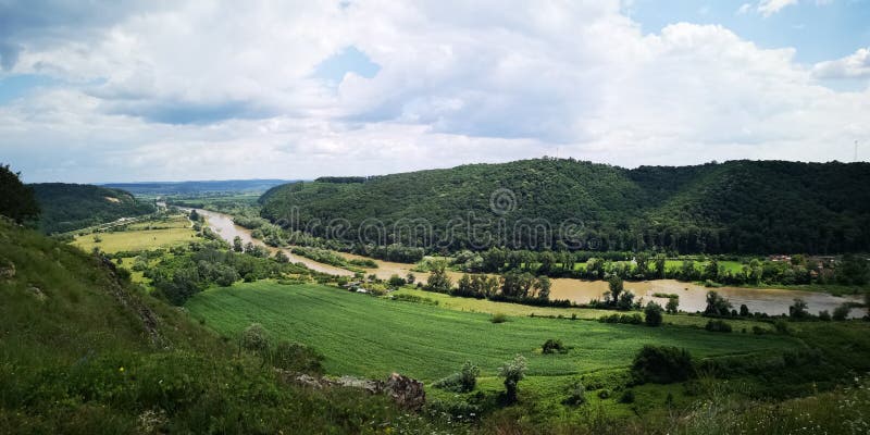 Mures river landscape stock image. Image of plants, spring - 53709953