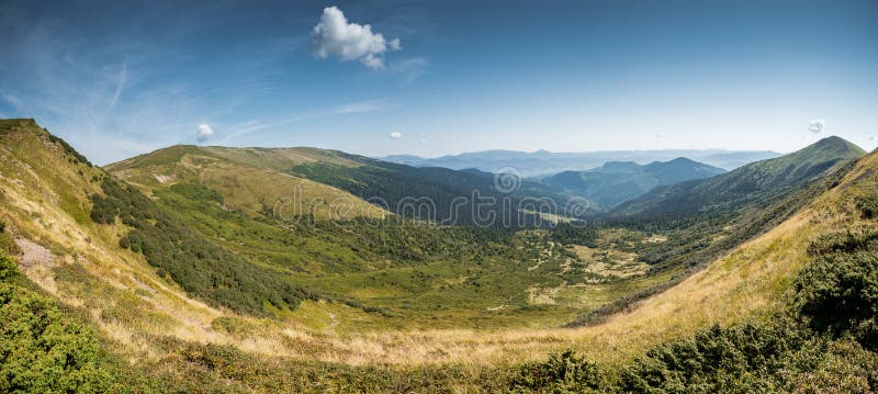 Landscape Beautiful Green Mountains Stock Photo - Image of caucasus ...