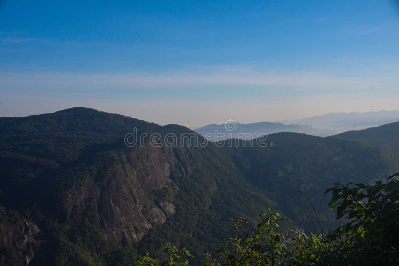 Landscape of a Mountain Range in Morning Stock Photo - Image of nature ...