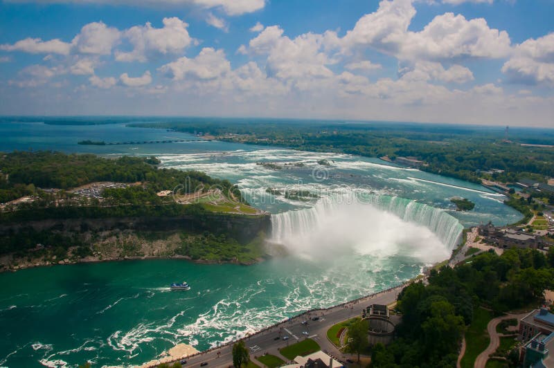 Landscape of the Beautiful Niagara Waterfalls in Canada Stock Image ...