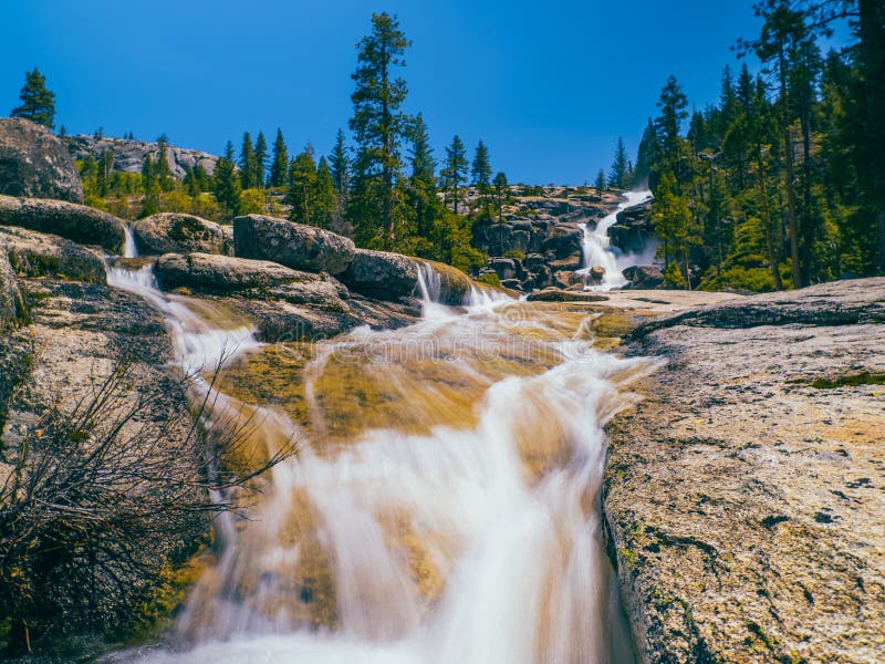 Landscape of a Beautiful Stream with Long Exposure in a Forest Stock ...