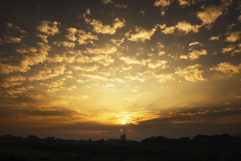 Landscape Beautiful at Sun Rise Stock Image - Image of landscape, sunny ...