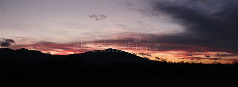 Evening mountains stock photo. Image of colorful, landscape - 118463676