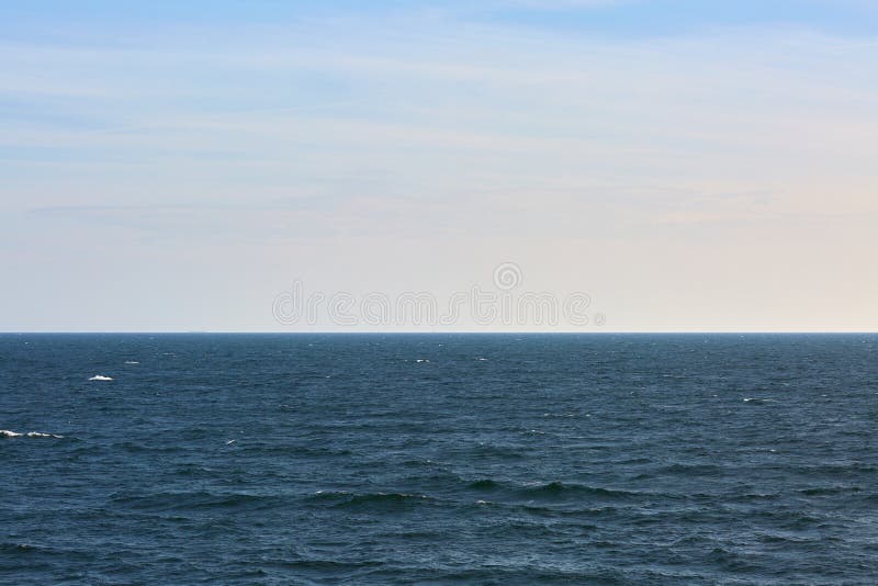 Landscape of the Blue Ocean with Clear Sky Stock Photo - Image of ...