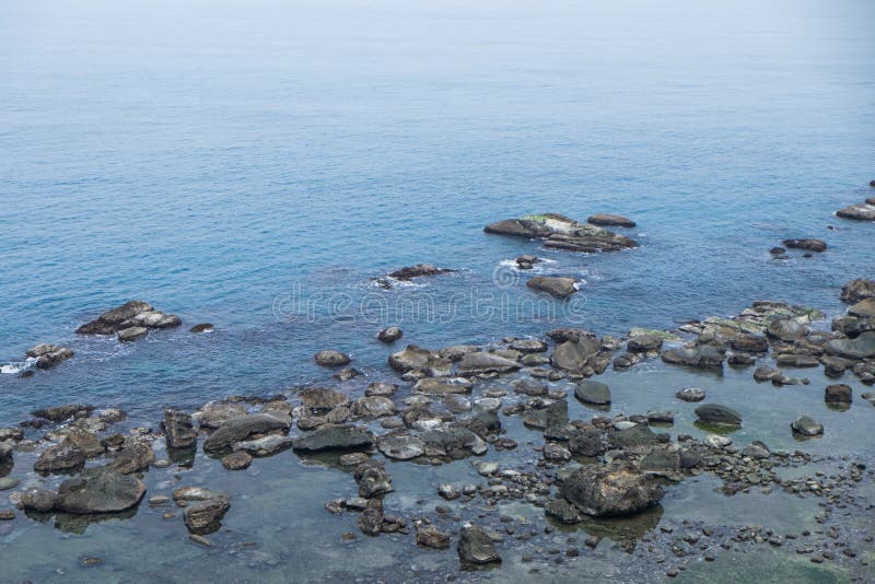 Landscape of blue ocean stock image. Image of background - 91299627