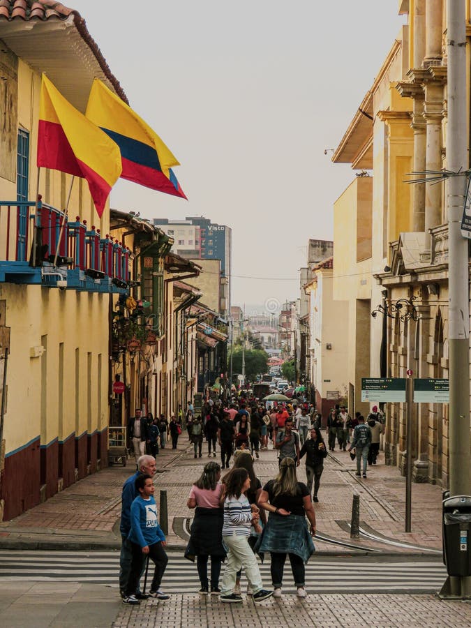 Bogota Street Scene Colombia Stock Image - Image of homes, outdoor: 8171685