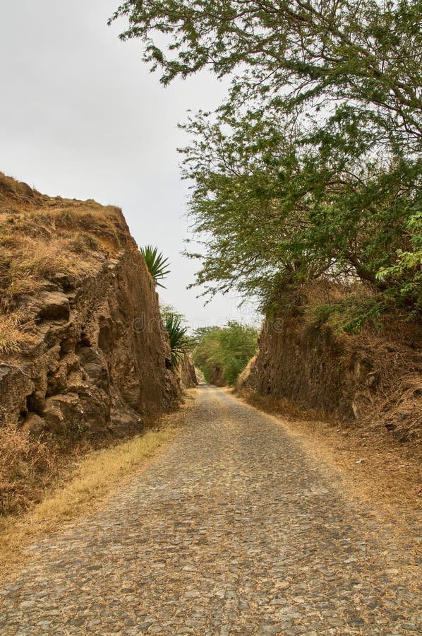 Landscape of Brava Island in the Archipelago of Cabo Verde Stock Image ...