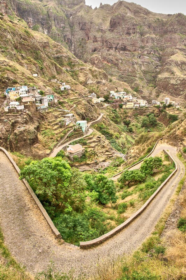 Landscape of Brava Island in the Archipelago of Cabo Verde Stock Photo ...