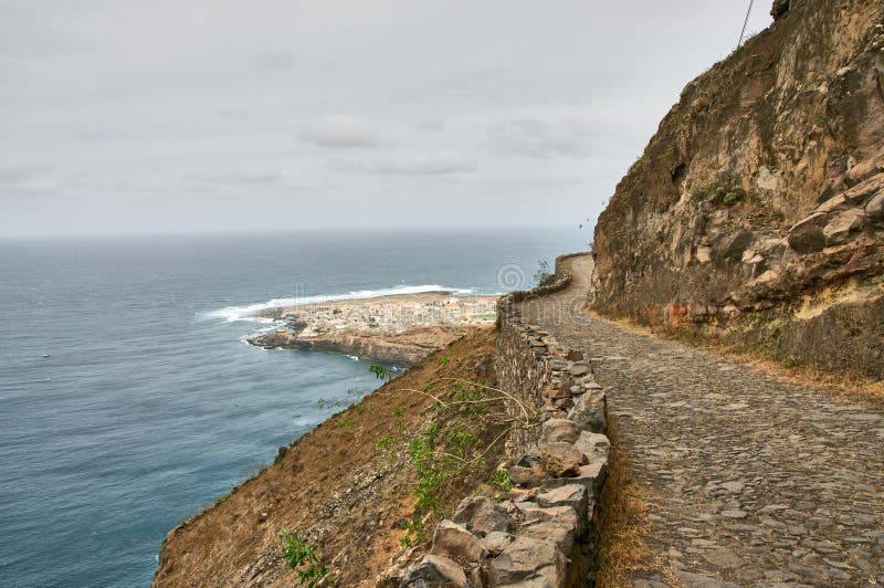 Landscape of Brava Island in the Archipelago of Cabo Verde Stock Image ...
