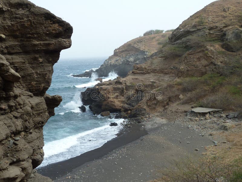 Landscape of Brava Island in the Archipelago of Cabo Verde Stock Photo ...