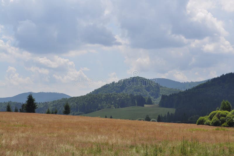 Landscape Brezno stock image. Image of mountains, slovakia - 13045827