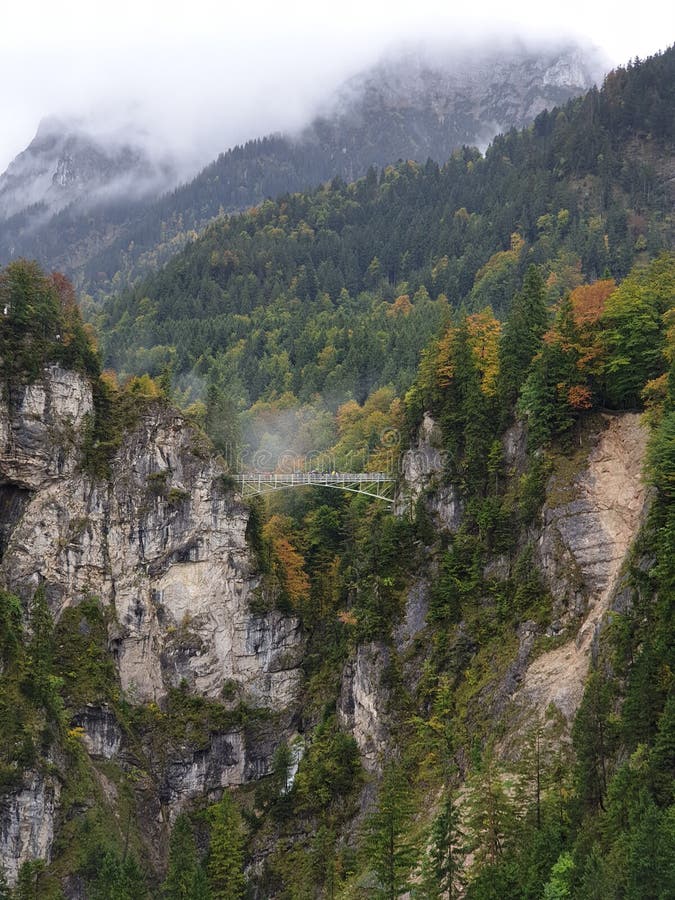 Landscape of Bridge between Valley Stock Image - Image of beautiful ...