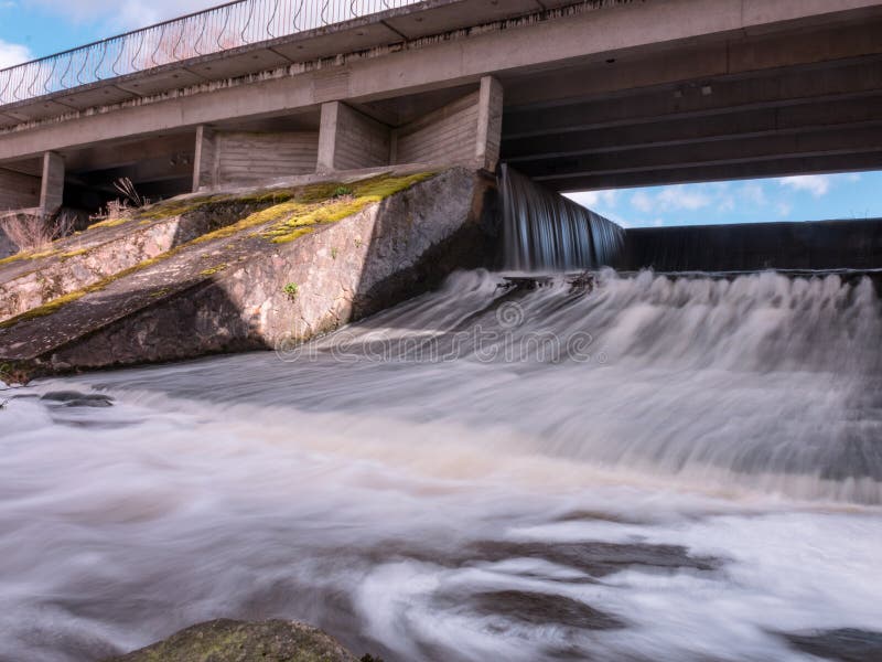 Bridge and Waterfall stock photo. Image of quiet, peaceful - 12283782