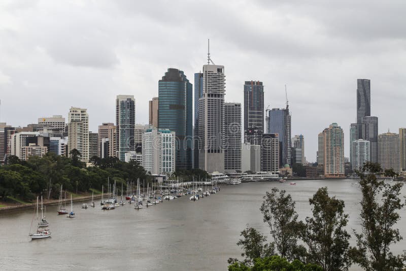 The Landscape in Brisbane,australia Editorial Stock Photo - Image of ...