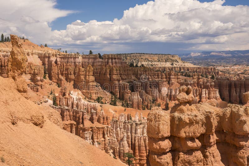 Landscape on the Bryce Canyon Stock Image - Image of geological ...