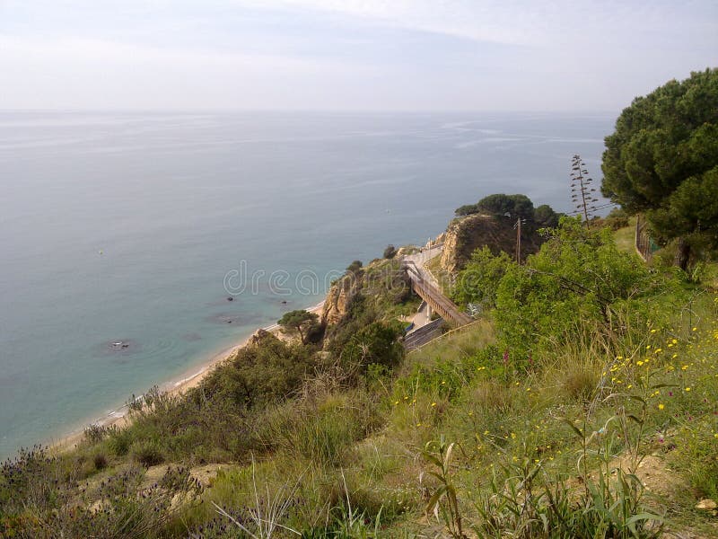 Calella beach in Spain 7 stock photo. Image of europe - 178808506