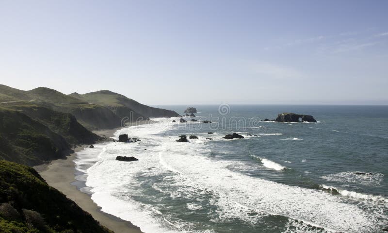 Landscape of California Shore Stock Image - Image of shore, coast: 19291477