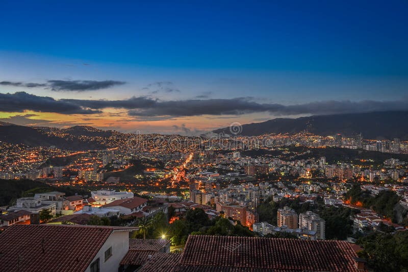 Caracas Sunset stock photo. Image of clouds, mountaineering - 65932340