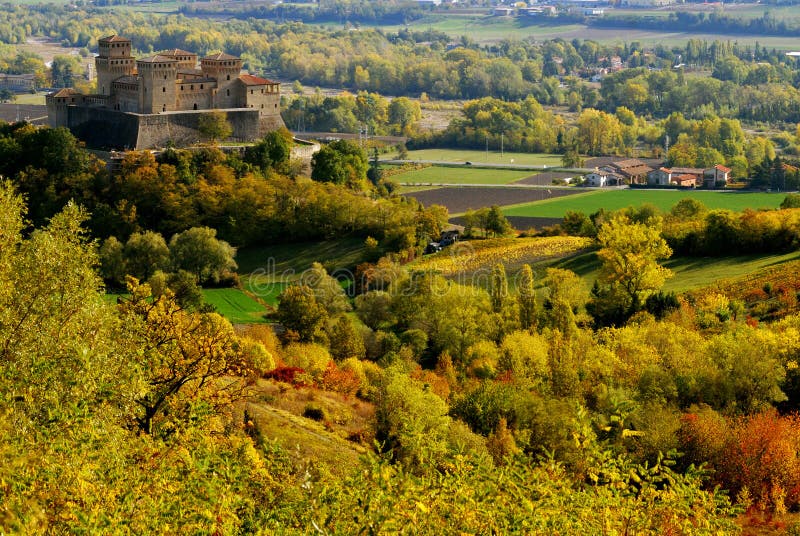 Landscape with castle stock photo. Image of agriculture - 4150638