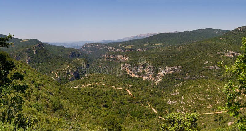 Landscape in Catalonia, Spain Stock Image - Image of spain, trees: 5530847