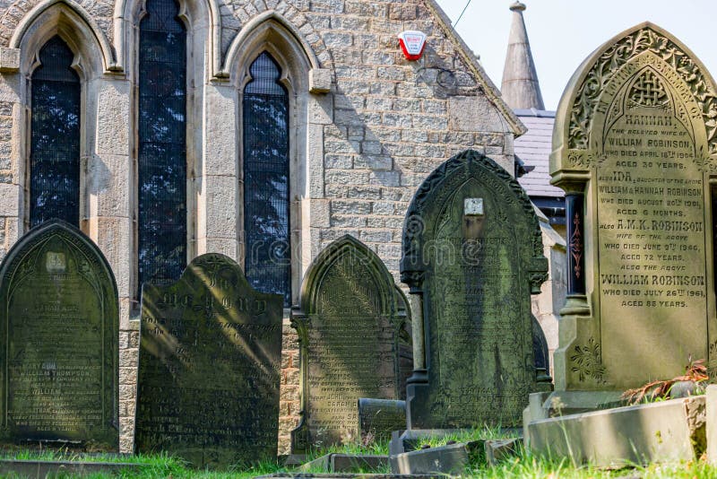 Landscape of a Cemetery in a Green Field Editorial Image - Image of ...