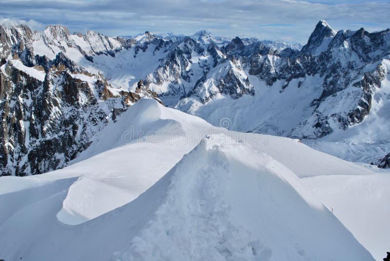 Landscape in Chamonix stock image. Image of scene, white - 121685549