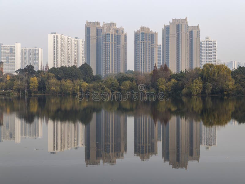 The Landscape in Chengdu,china Stock Photo - Image of building, china ...