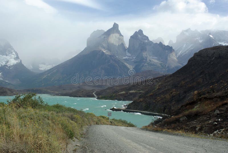 Landscape in Chile stock image. Image of lake, mountain - 29231163