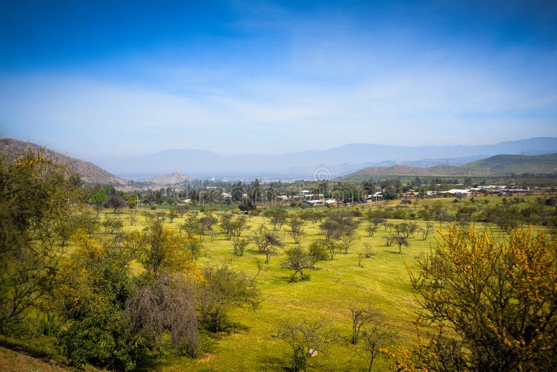 Landscape Chile stock image. Image of field, chile, rural - 78614007