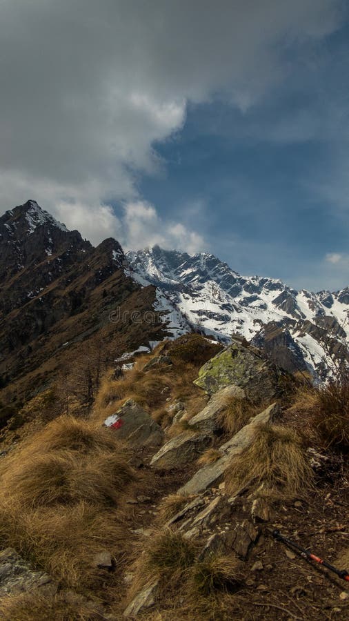 Landscape from Cima Mutta in Valsesia Stock Image - Image of ...
