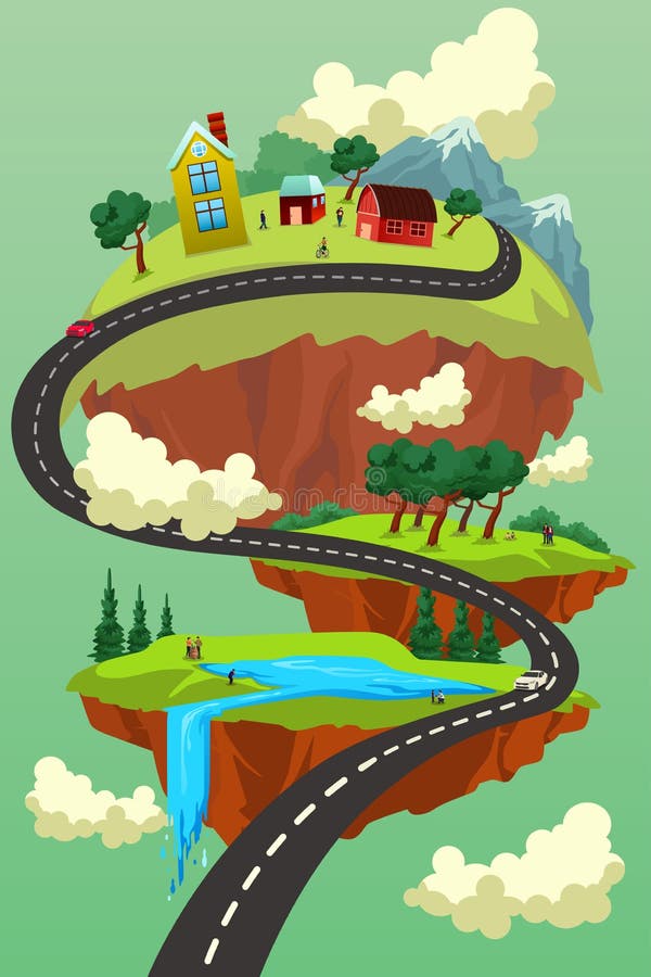 Winding Road Clip Art Stock Illustrations – 141 Winding Road Clip Art ...