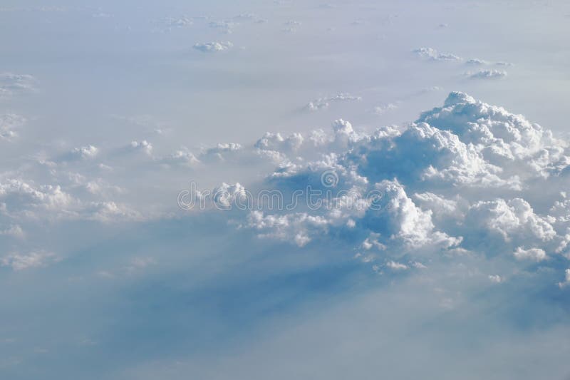 Cloud Floating on Sky through Window Plane Stock Photo - Image of ...