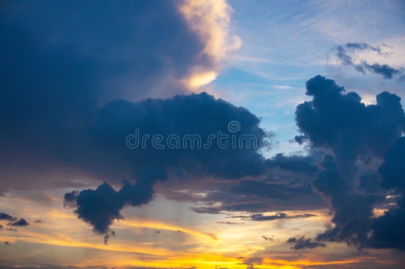 Sunset sky nature scene stock photo. Image of beautiful - 122865238