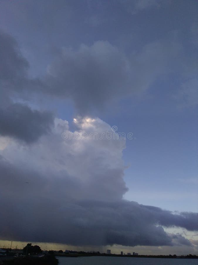 Dawn clouds storm stock image. Image of sunrise, clouds - 115104529