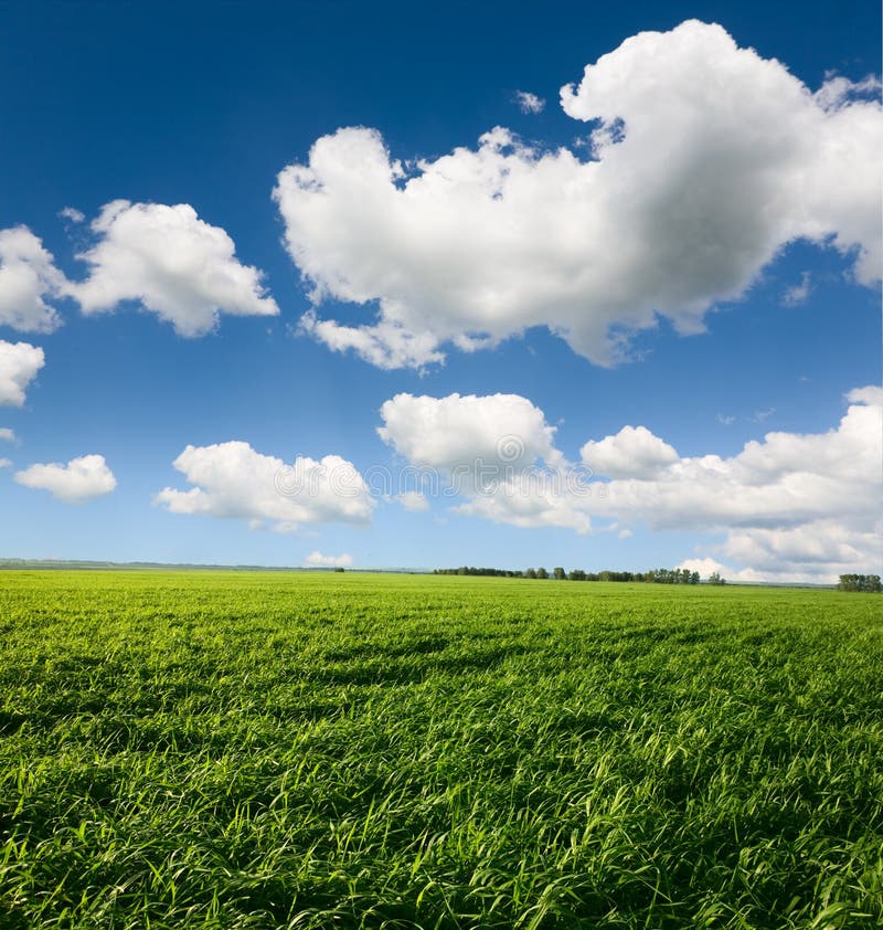 Landscape and cloudy sky stock photo. Image of spring - 10396126